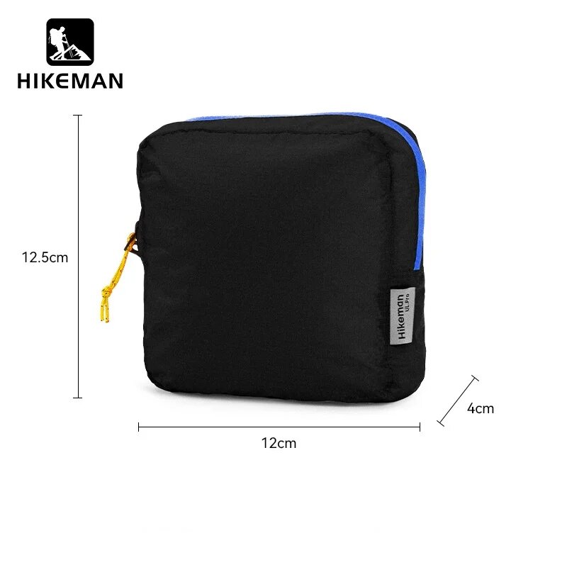 Сумка для туалетных принадлежностей HIKEMAN, 12x12x4 см, Black/Темно-синий