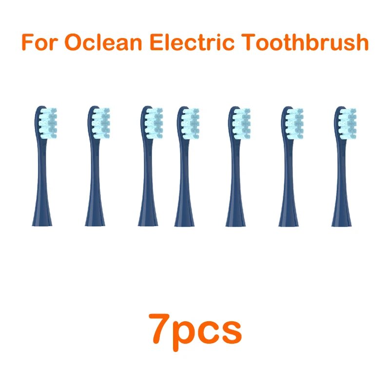 Сменные насадки для зубной щетки Oclean 7шт DuPont Soft 7pcs dark blue