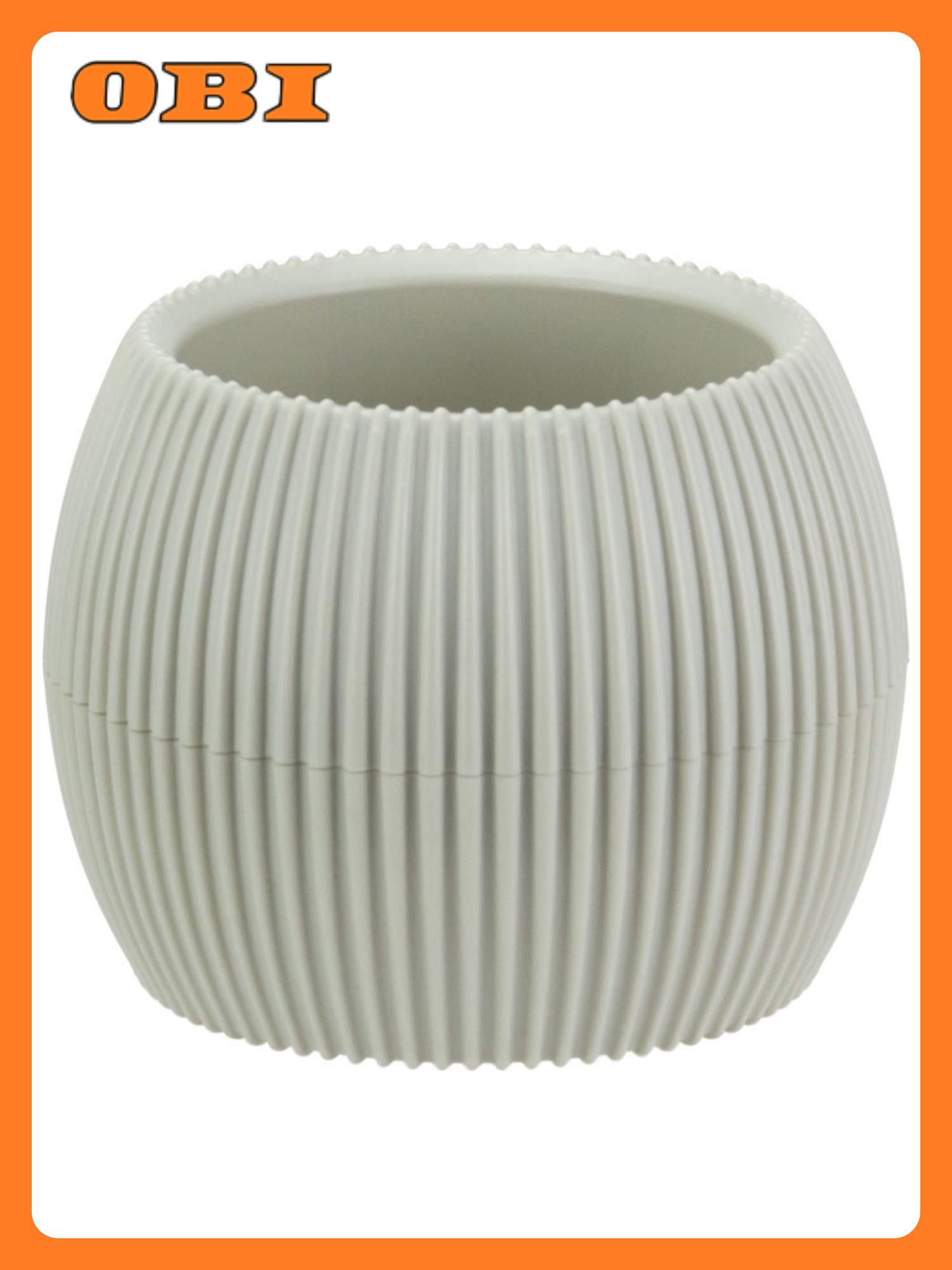 Кашпо IDEA Пиканто, белое, ротанг, с поддоном