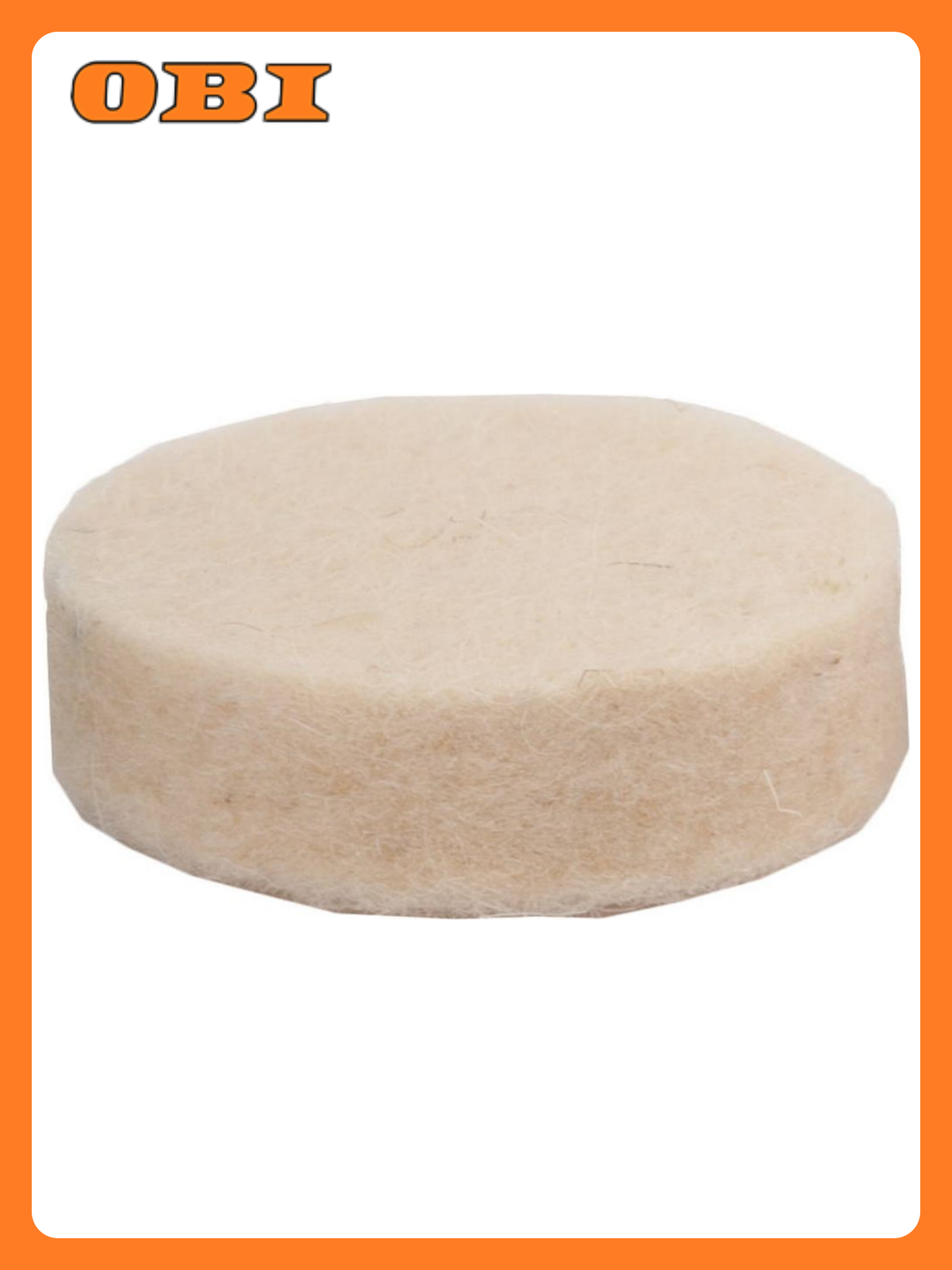 Полировальный круг ЗУБР, фетровый, бежевый, 12х8 мм, на липучке, 2 шт