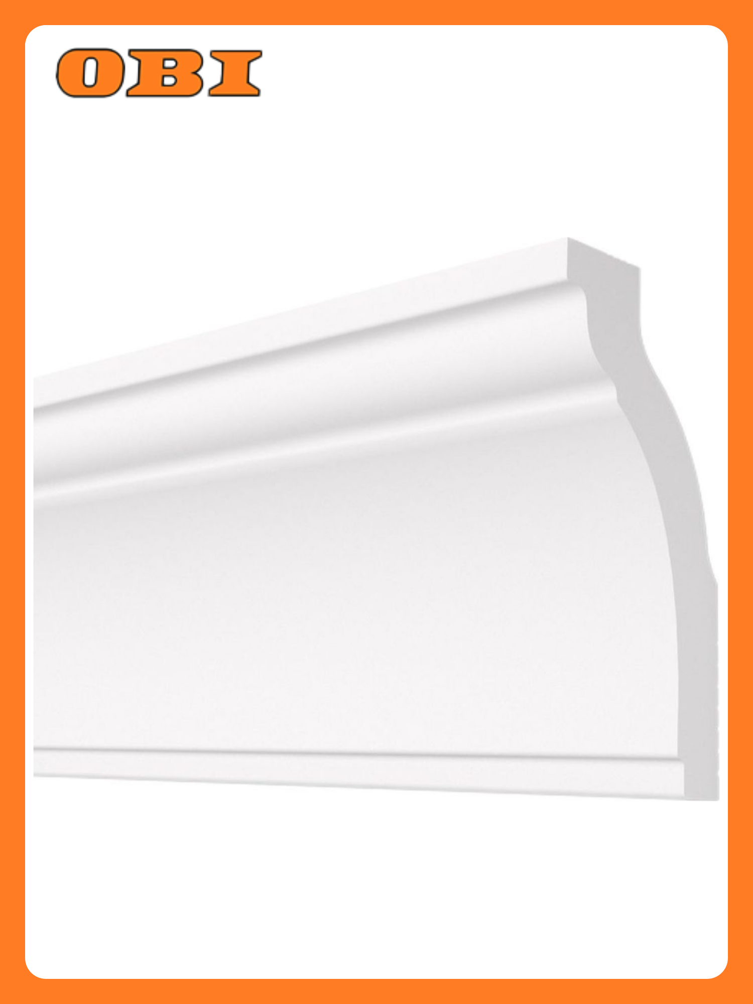 Плинтус потолочный плинтэкс O 20/40 белый 20x40 мм