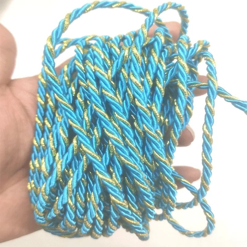 Декоративный шнур Blue-Gold, 3 мм, 10 м