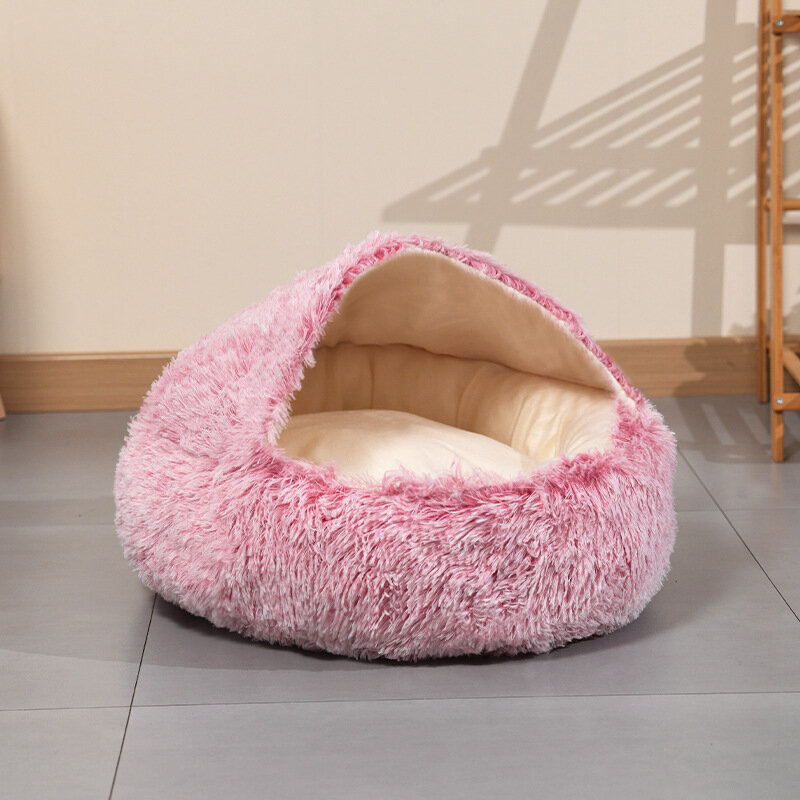 2025 Теплое зимнее гнездо полузакрытое гнездо полузакрытое кровать гнездо кровать для четырех сезонов гнездо для длинношерстного кота