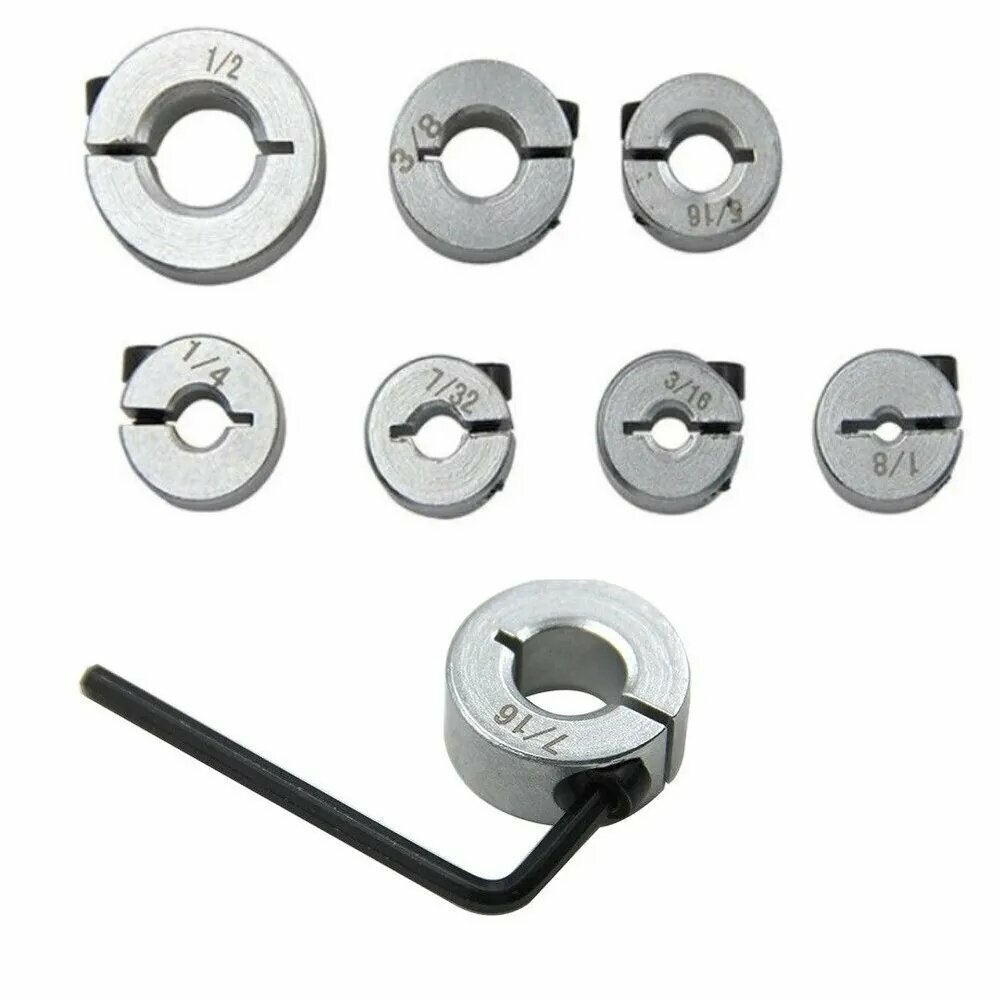 OZ-SASH 8 шт. ограничитель глубины фиксированный держатель сверла разъемные кольца для сверления отверстий в дереве