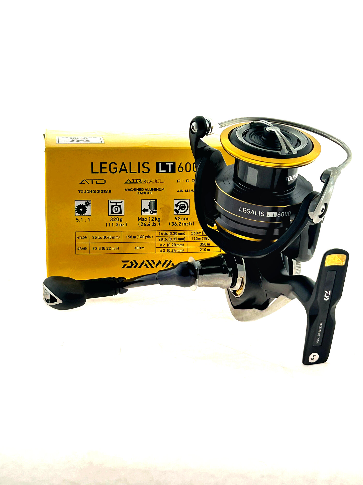 Рыболовная катушка безынерционная Daiwa 20 Legalis LT 6000 с передним фрикционом