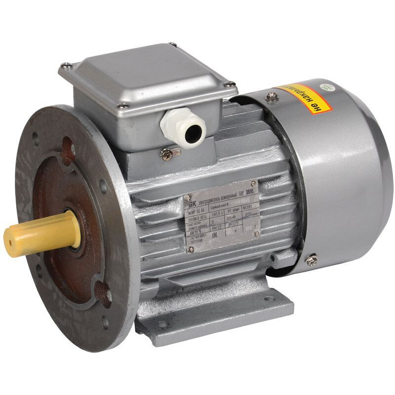 Электродвигатель асинхронный трехфазный АИР 80B4 380В 1,5кВт 1500об/мин 2081 DRIVE, IEK DRV080-B4-001-5-1520 (1 шт.)