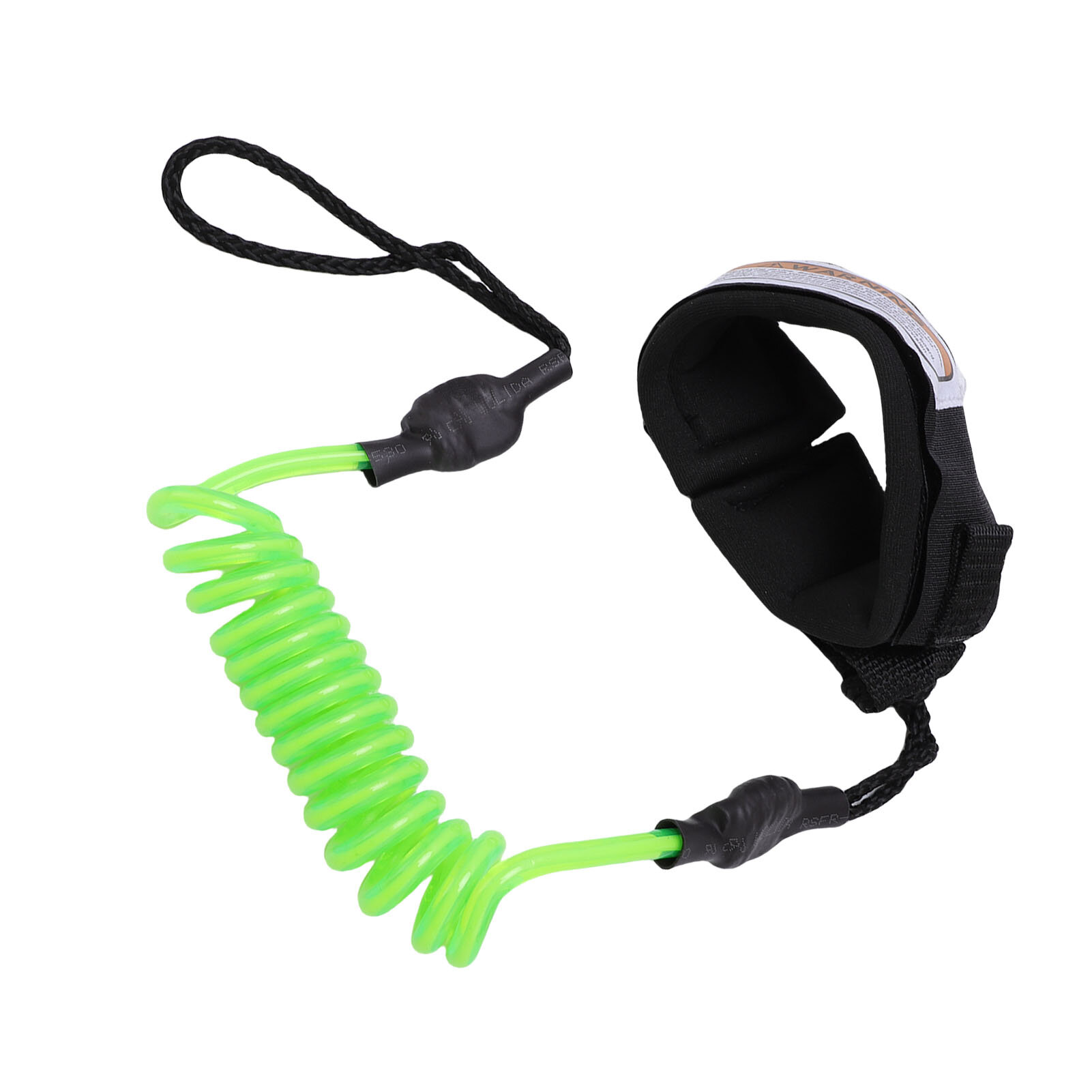 Ремень для серфинга, 4 фута, 5,5 мм, из ТПУ и нейлона, двухсторонний, для коротких, длинных и скимбордов, зеленый.