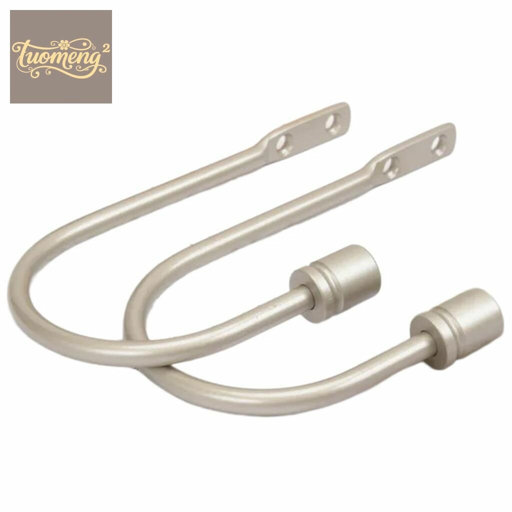 Элегантные металлические фиксаторы для штор, 2 шт, настенные подхваты оконной драпировки, крючки с винтами, декор домашнего офиса