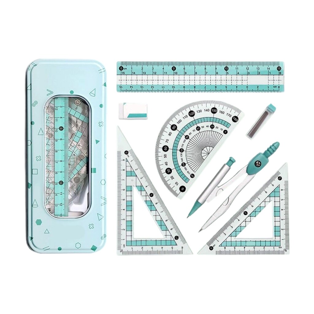Наборы для рисования геометрии с компасом линейкой транспортирами Идеально подходят для студентов инженеров и художников