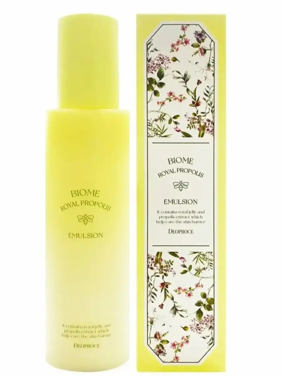 Эмульсия Deoproce Natural Skin Biome Royal Propolis Emulsion, с экстрактами маточного молочка и прополиса, 150 мл