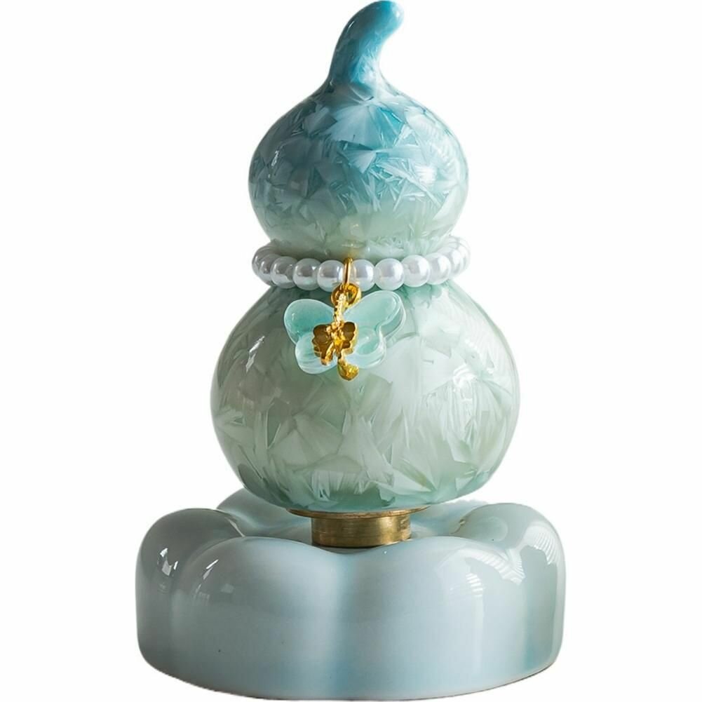 Вращающаяся фигурка тыквы-горлянки, ручная работа Цзиндэчжэнь, Символизирует удачу и богатство