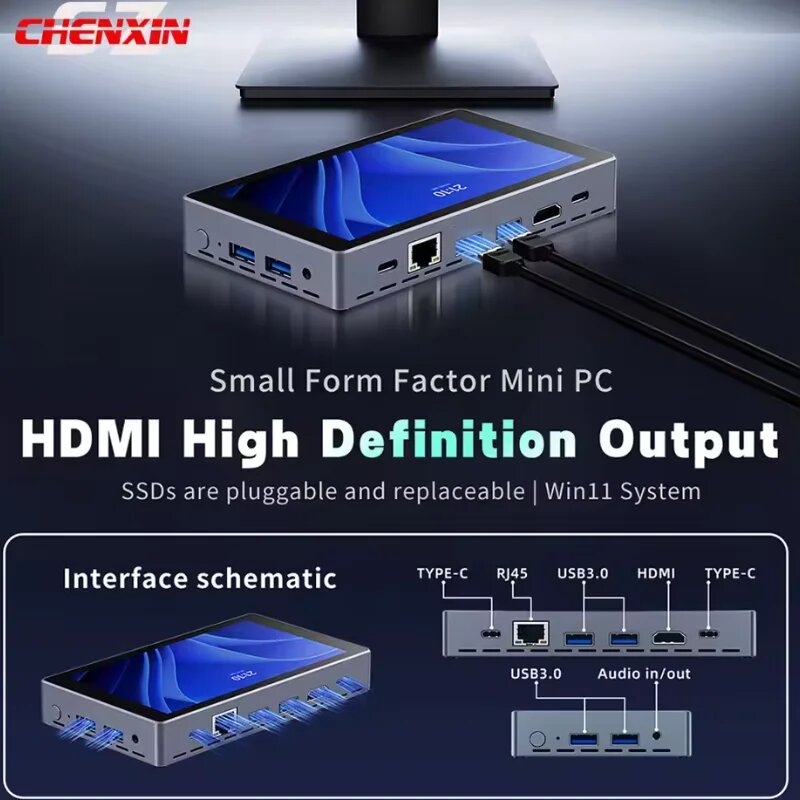 Портативный мини-ПК CENAVA-H55N Intel Celeron Европейская вилка (EU Plug)