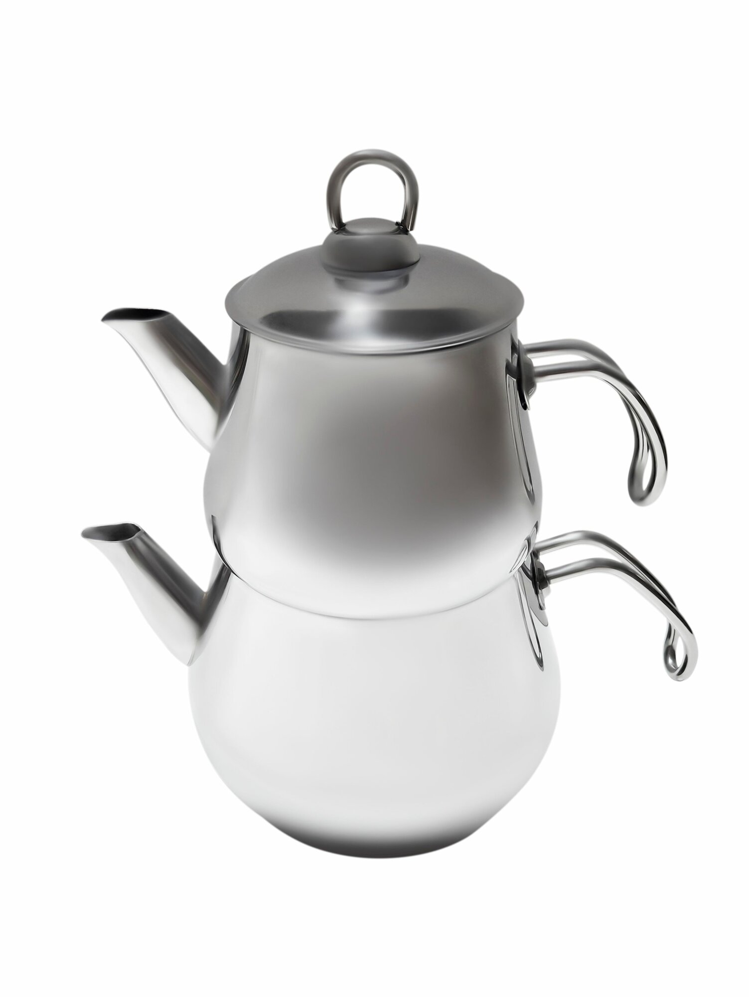 Турецкий чайник двойной (чайданлык), "Hunkar Dem", Damla, 3000мл + 1750мл. Турция (5461)