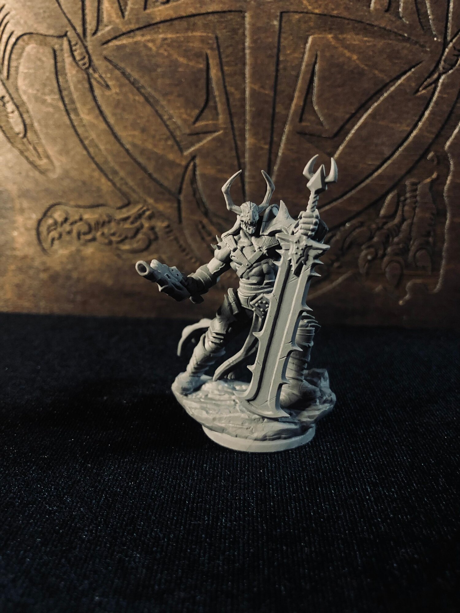 Воин ада - Миниатюра для настольных игр DnD, ДнД, Dungeons & Dragons, Pathfinder.