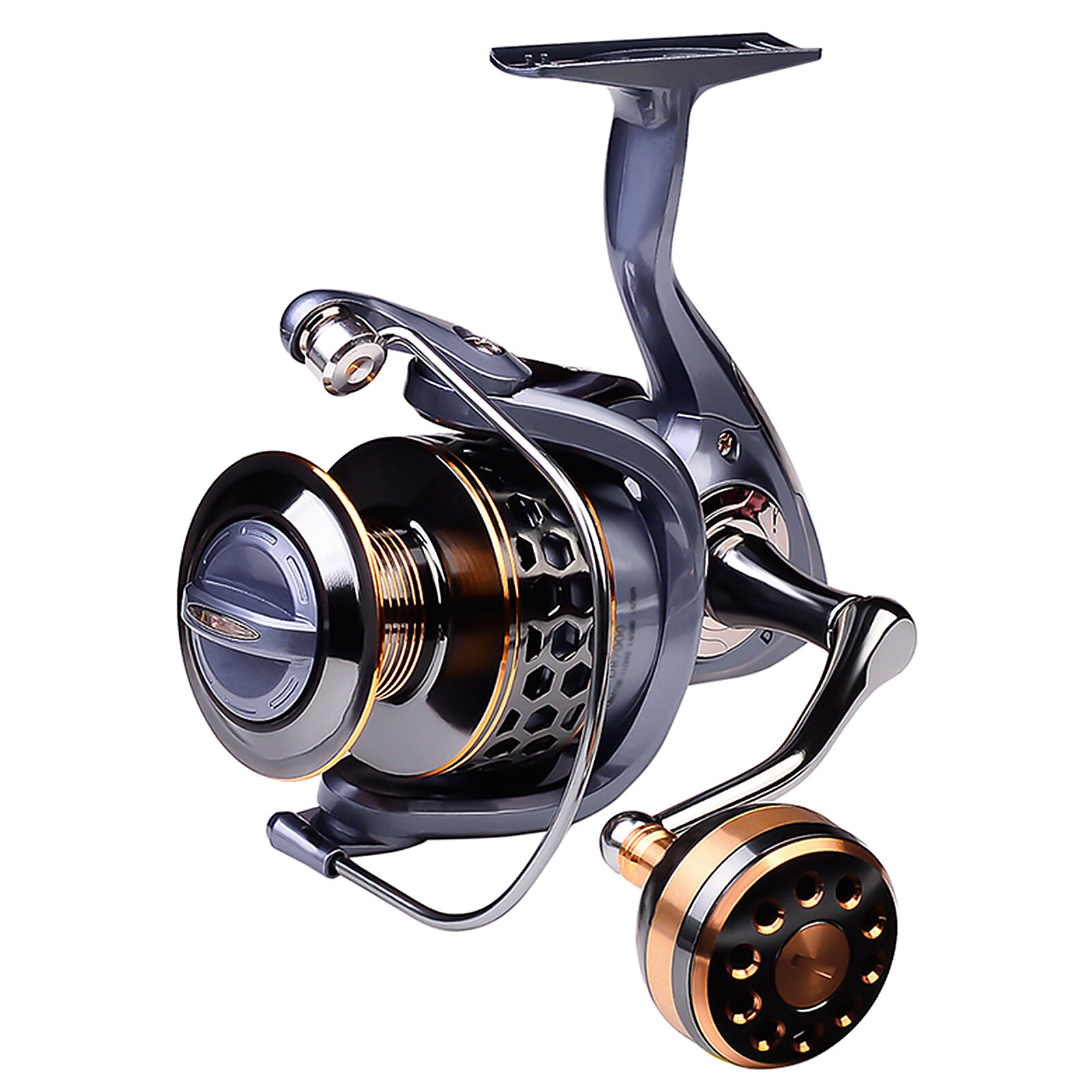 Катушка для рыбалки Spinning Reel с левосторонней и правосторонней сменной металлической катушкой, катушка для наживки, модели DR2000, DR3000, DR4000, DR5000, DR6000, DR7000, материал металл + пластик, 3BB подшипники, соотношение передач 5.1:1, 5.2:1,
