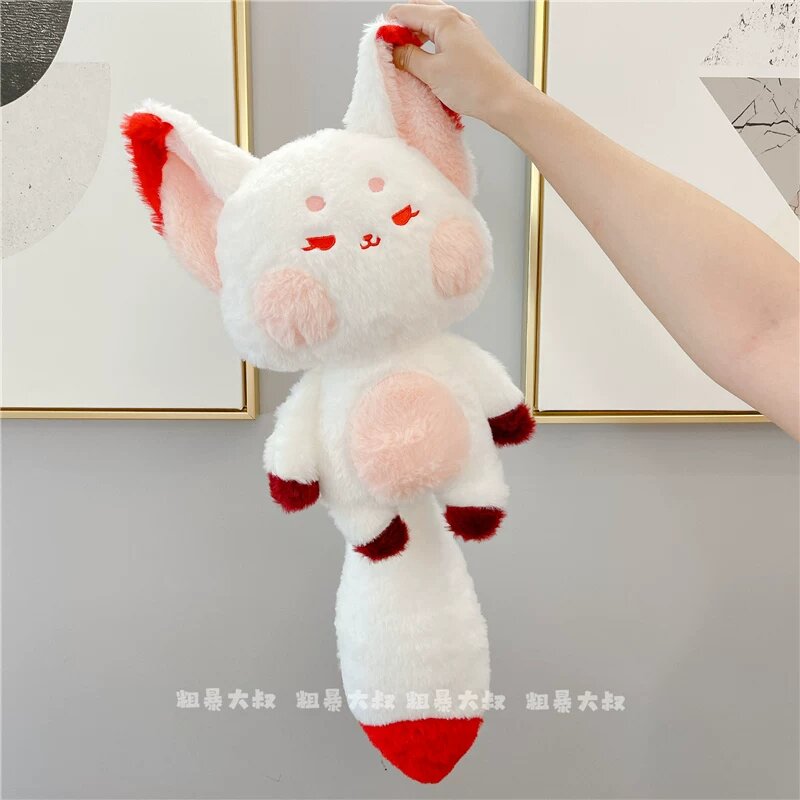 Милая кукла Дуду Лиса, мягкая игрушка, большой хвост, маленькая кукла лисы, кукла для мужчин и женщин, подарок