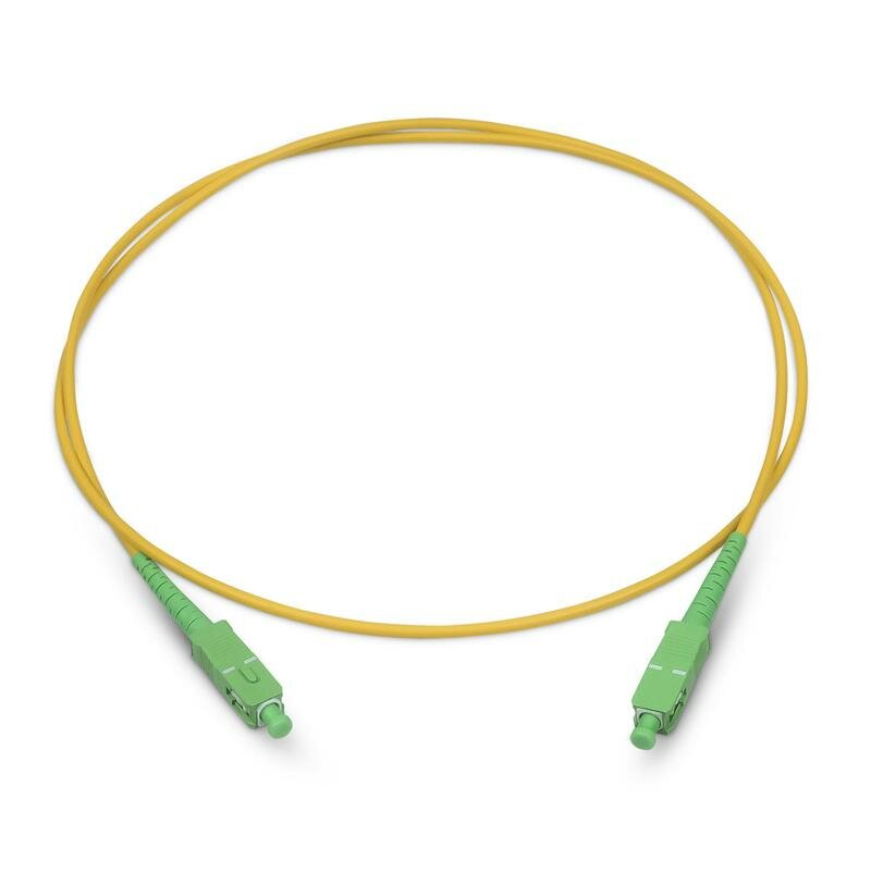 Шнур оптический FOP(s)-9-SC/APC-SC/APC-1m simplex SC/APC-SC/APC 9/125 sm 1м LSZH, CABEUS 8171C (1 шт.)