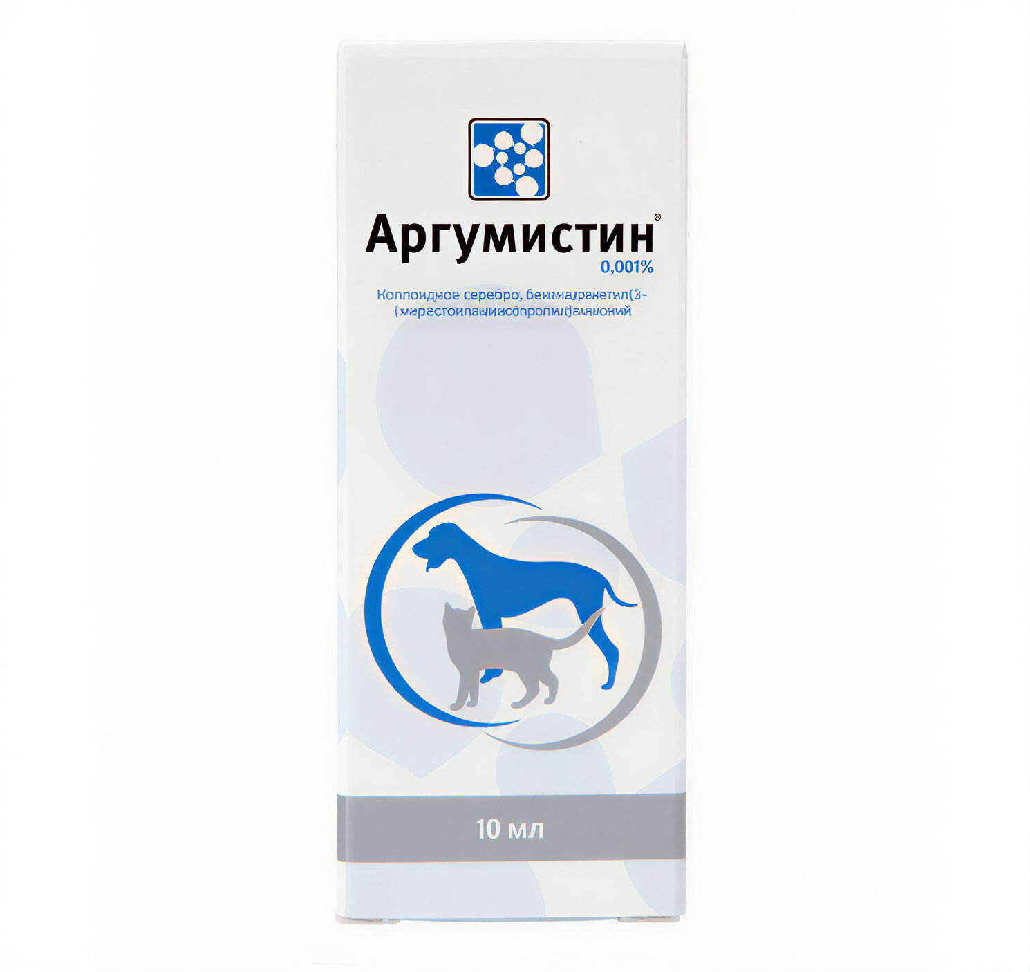 Капли глазные и назальные для животных Армавирская биофабрика Аргумистин 0,001% флакон 10 мл