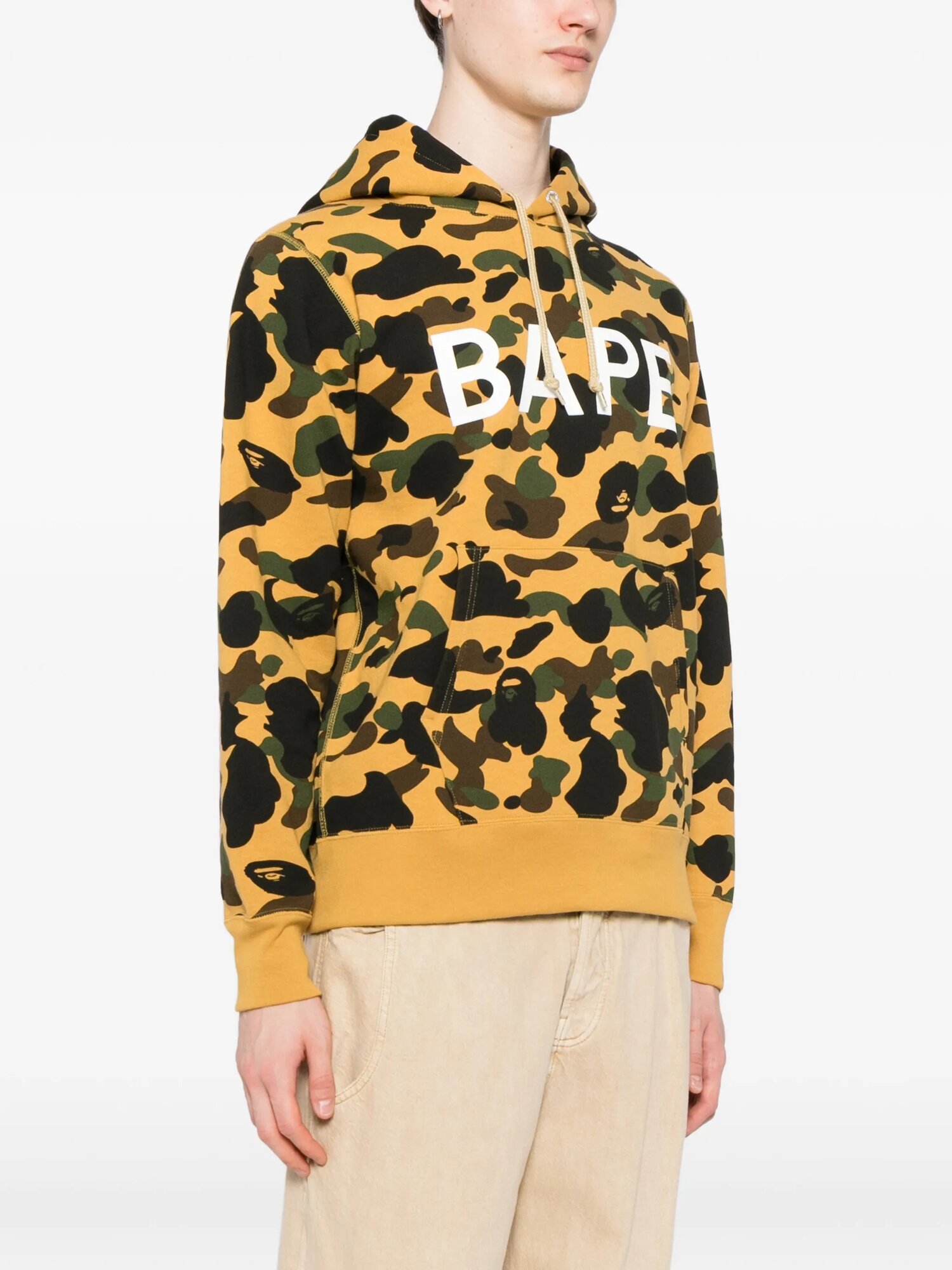 Худи A BATHING APE, размер 50, , yellow — фото 1