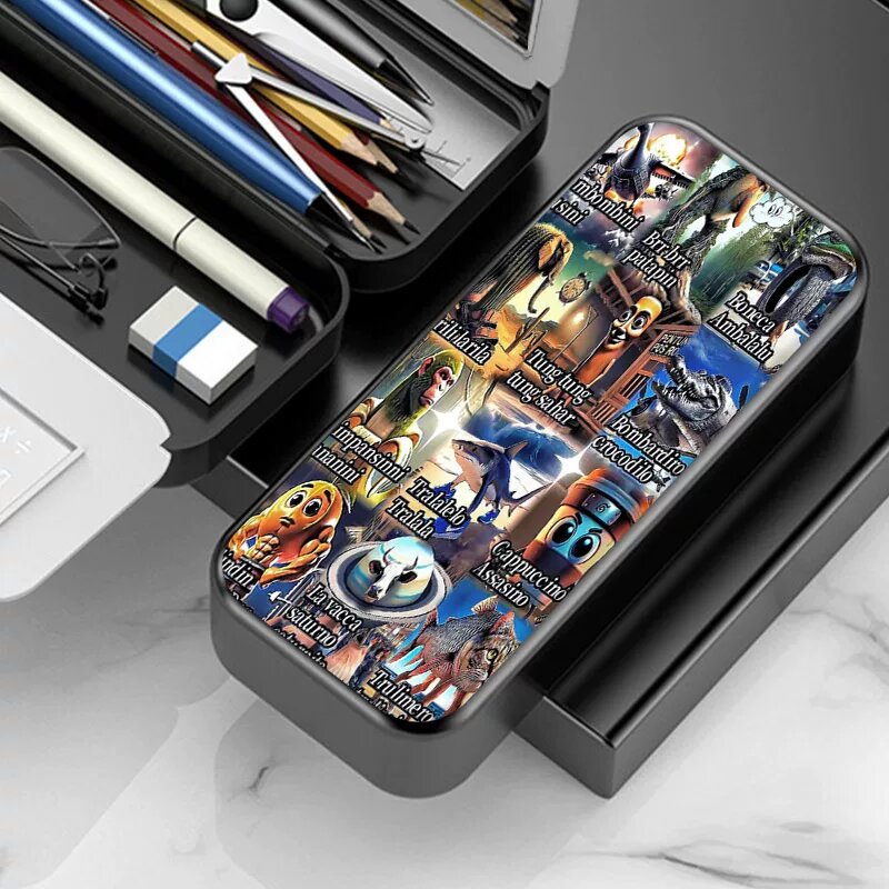 Многофункциональный детский пенал для мальчиков в американском и американском стиле с тематикой гор и моря, подходит