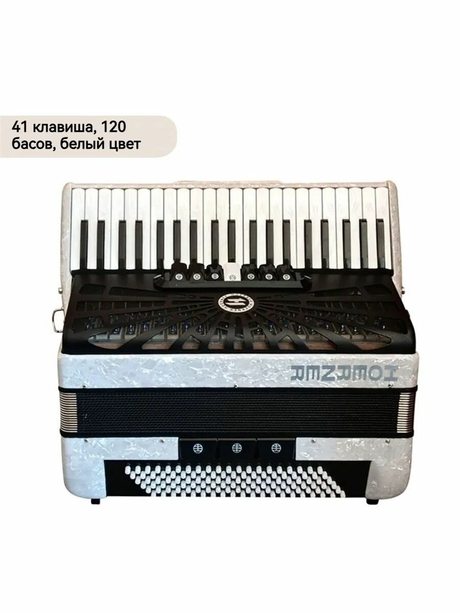Аккордеон с 41-клавишной клавиатурой и 120 басами