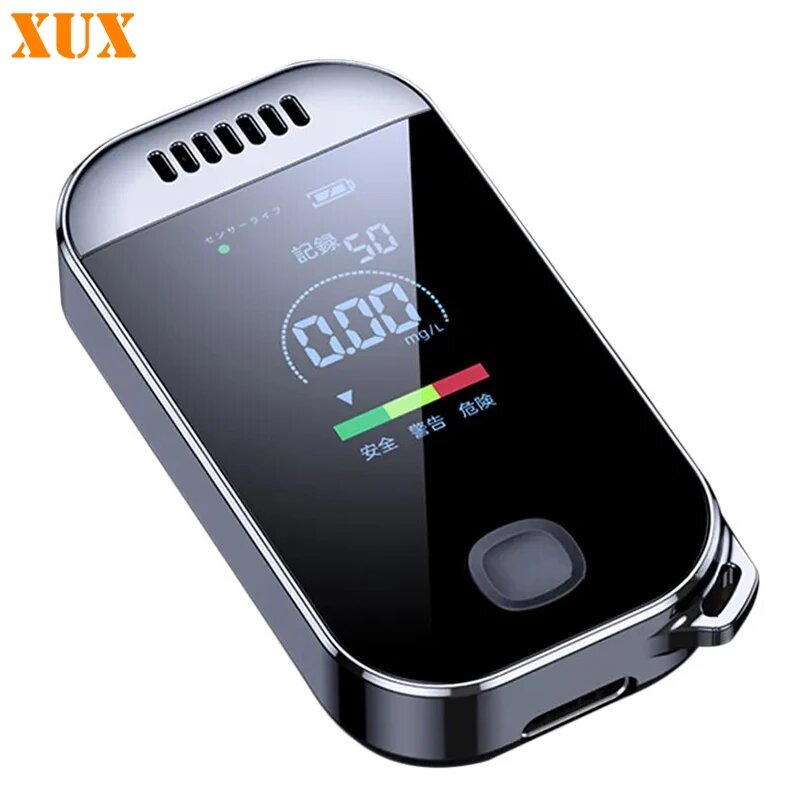 Алкотестер Профессиональный с ЖК-дисплеем, электронный цифровой алкотестер с USB-зарядкой