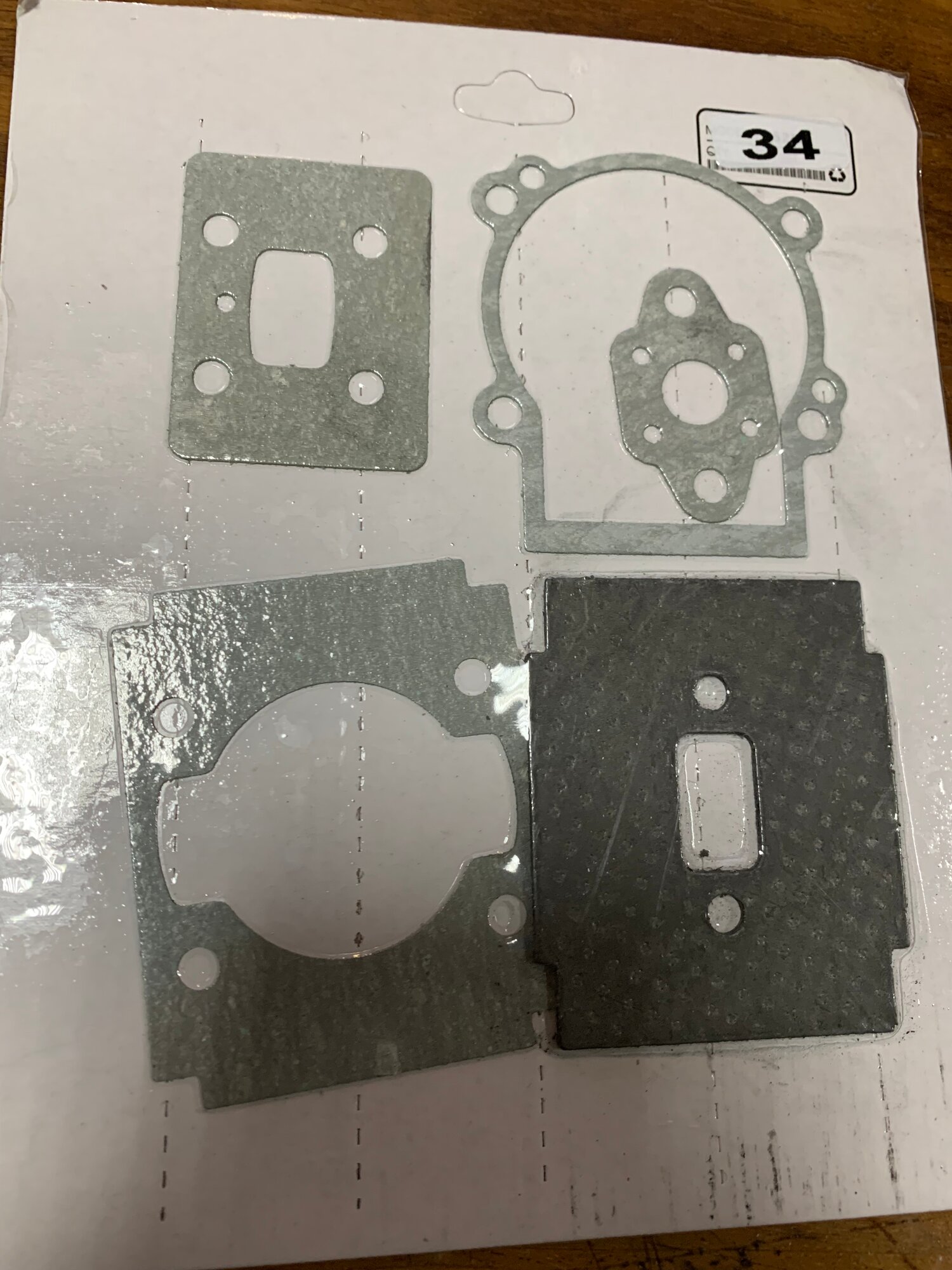 Комплект прокладок 5шт для поршневой группы бензотриммеров 26см3