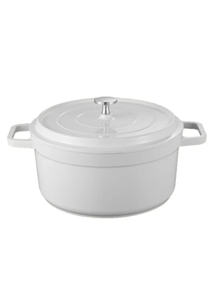 Эмалированный казан с крышкой 20см, кухня, для тушения