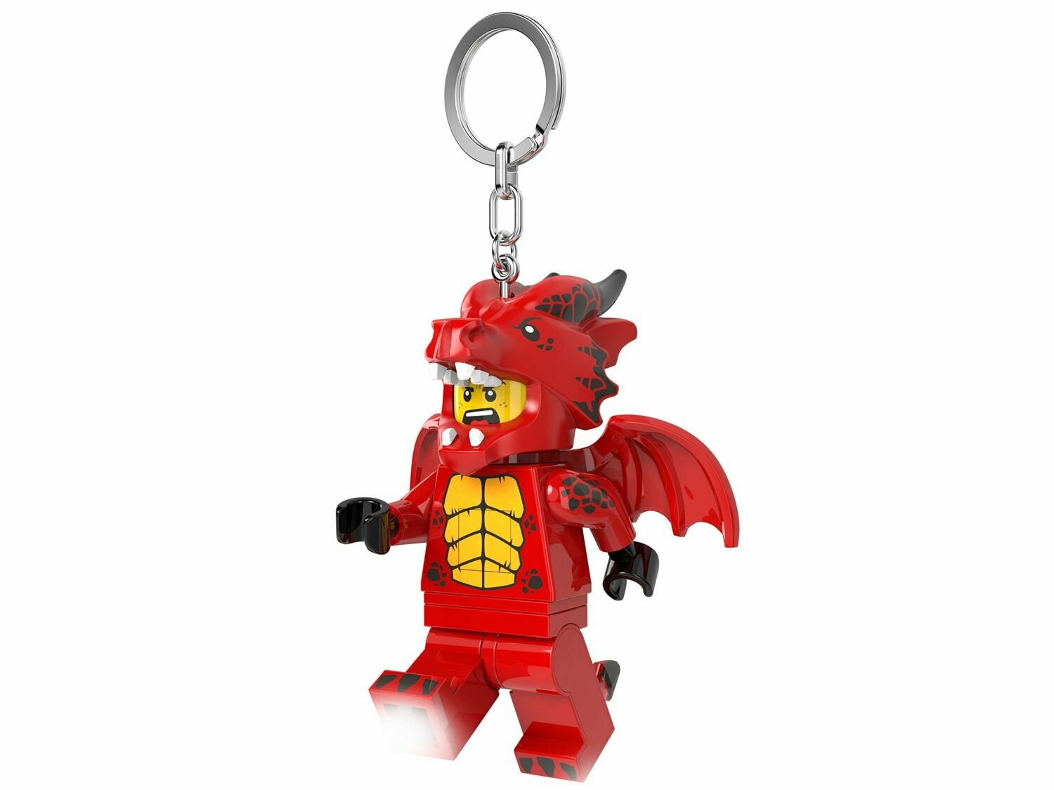 Брелок-фонарик LEGO Парень в костюме красного дракона