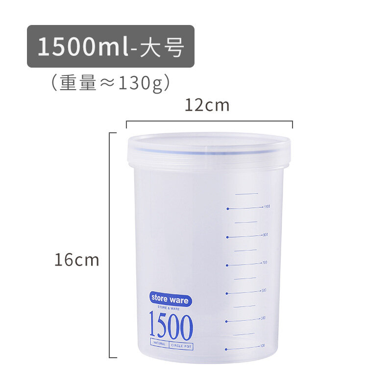 Mimu прозрачная пластиковая герметичная банка для сухого молока банка для еды кухонный ящик для хранения зерна банка