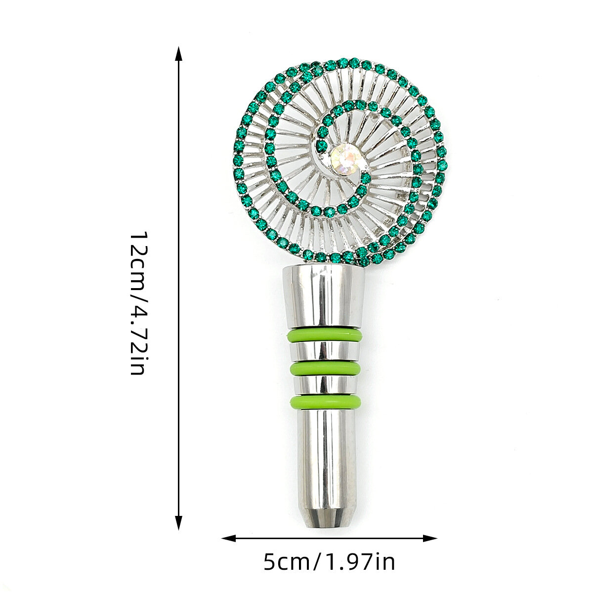 Сердцевидный винный стоппер, стоппер для винной бутылки с алмазным цветком, круглый стоппер с лентой, набор подарочных коробок из нержавеющей стали 304