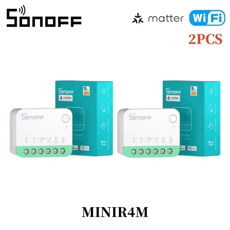 SONOFF MINI R4 Matter Реле для умного дома MINIR4 Matter(2PCS)