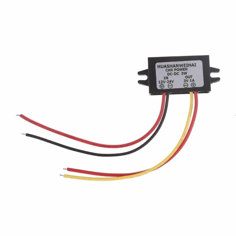 Портативный регулятор напряжения DC12-24V в 3V1A понижающий адаптер модуль
