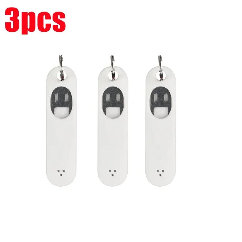 3 шт, креативный инструмент для удаления SIM-карты, телефонный чип, лоток для разблокировки SIM-карты, игла для извлечения, анти-потерянный открывалка, эжектор с футляром для хранения White-3pcs