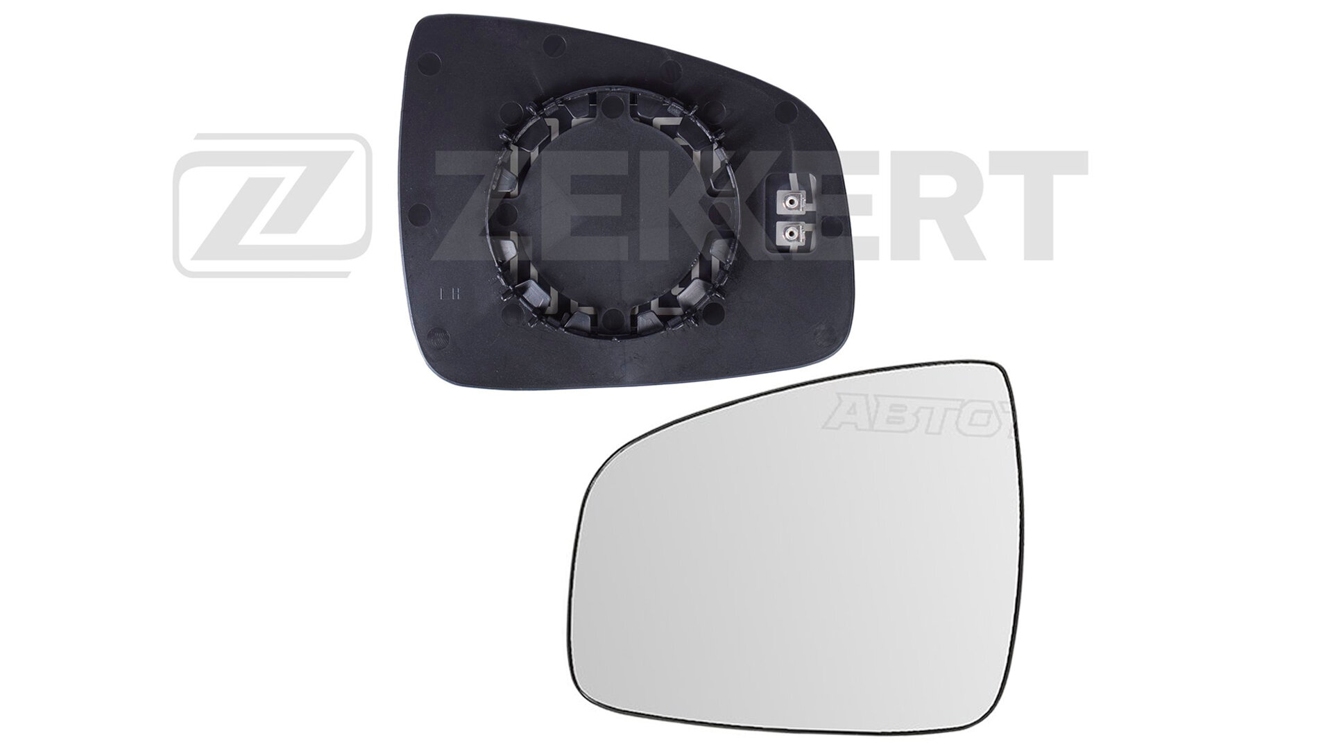 Стекло зеркала левый с подогревом Zekkert Германия на Renault Logan . Зеркало на Рено Логан 2005 - 2014гг