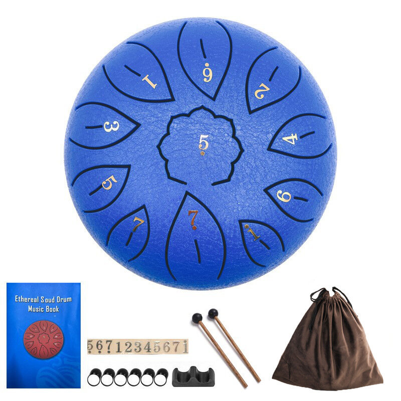 Музыкальный инструмент Эфирный барабан 6 дюймов 8-тональный/11-тональный Эфирный барабан C-клавиша Ручная цимбала Стальной язычковый барабан Детский музыкальный инструмент Эксклюзивный кросс-бордер