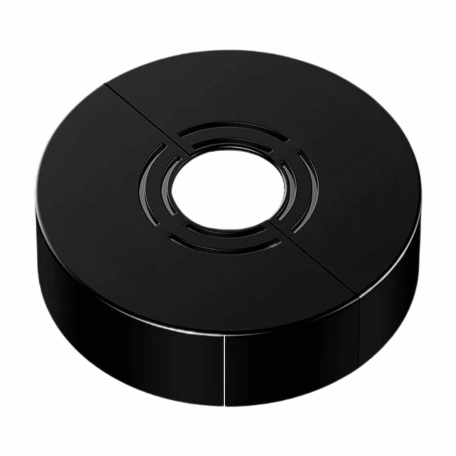 Разъемный фланец для душевой системы, настенный, круглая декоративная пластина для труб, черный