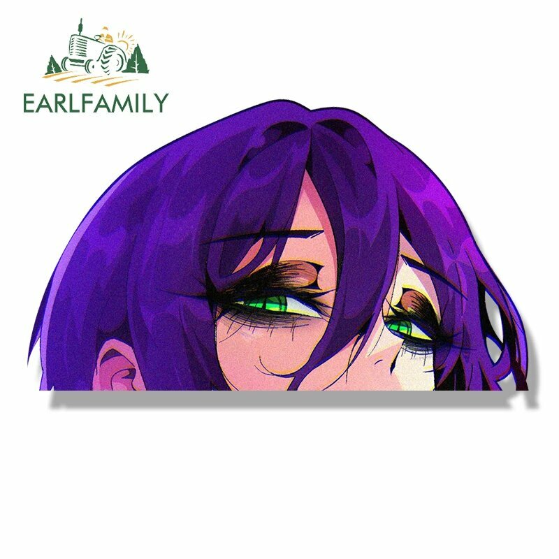 EARLFAMILY Succubus татуировка бензопила Reze Fanart автомобильная наклейка горячая аниме Chibi большая голова наклейка Peeker граффити готический панк наклейки