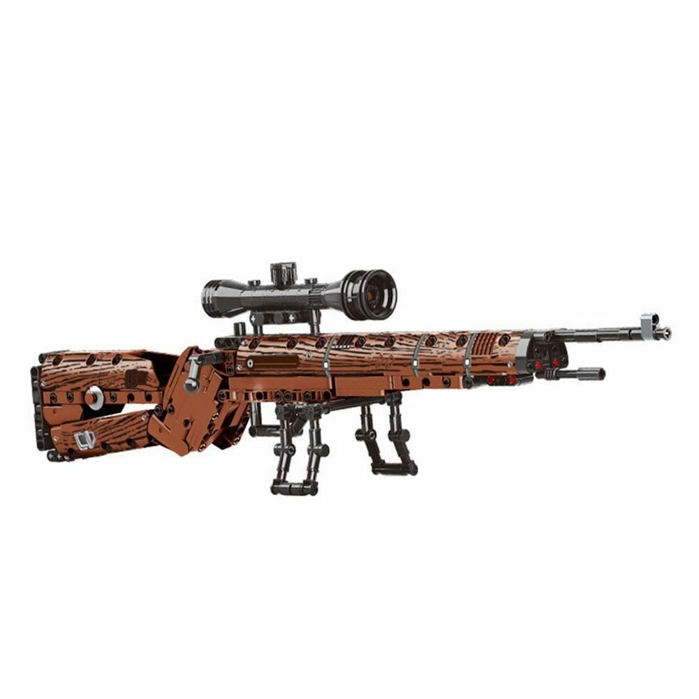 Игрушка из строительных блоков для снайперской винтовки