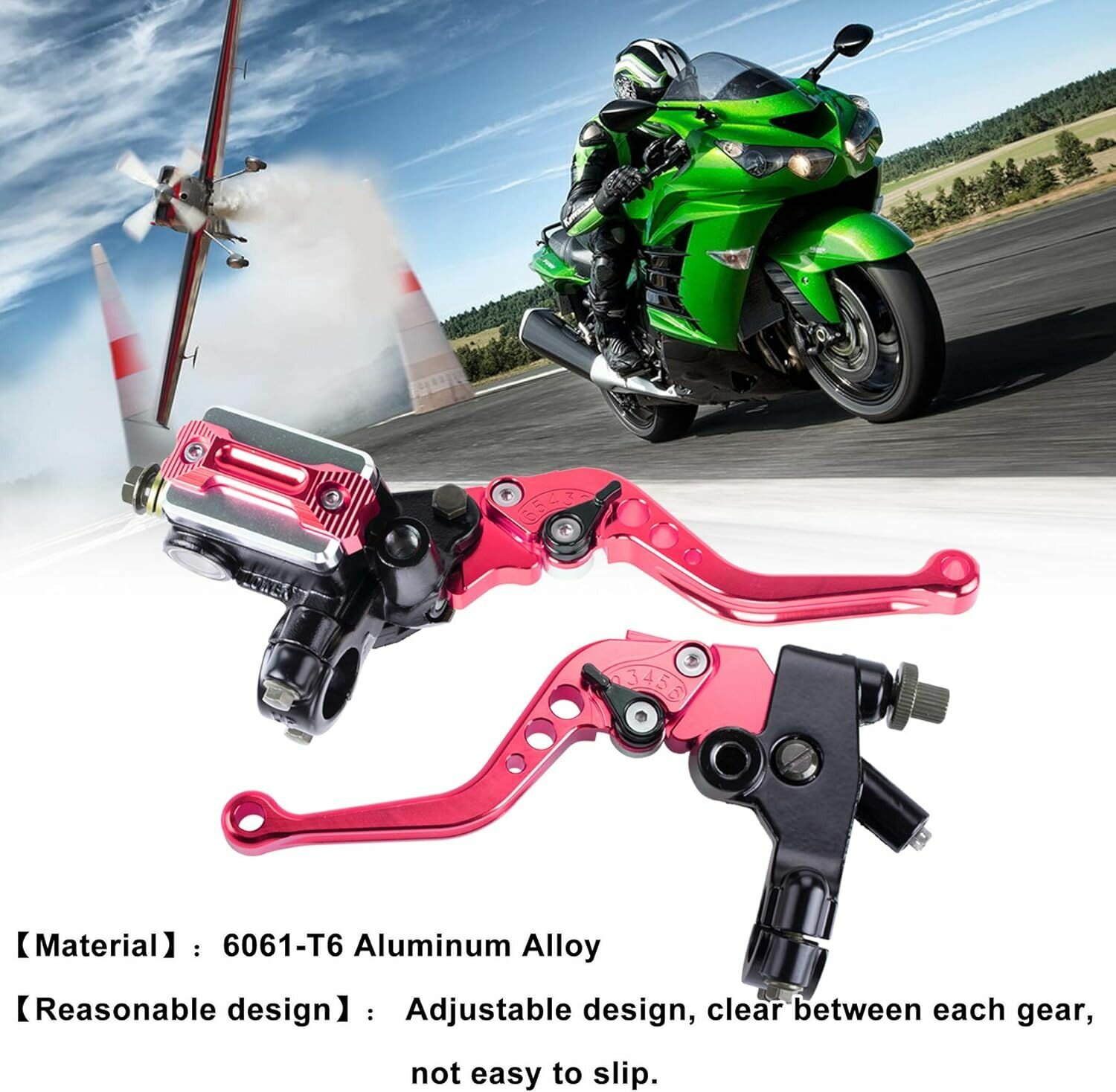 Комплект рычагов тормоза и сцепления для мотоцикла 22mm