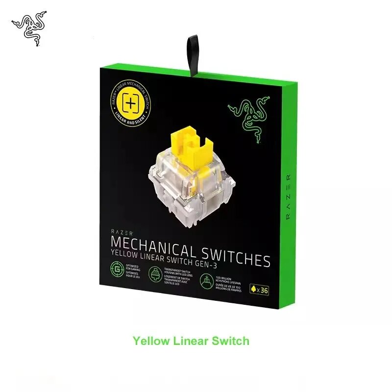 Комплект переключателей Razer Gen-3 Green Clicky 36 шт. Yellow Switch