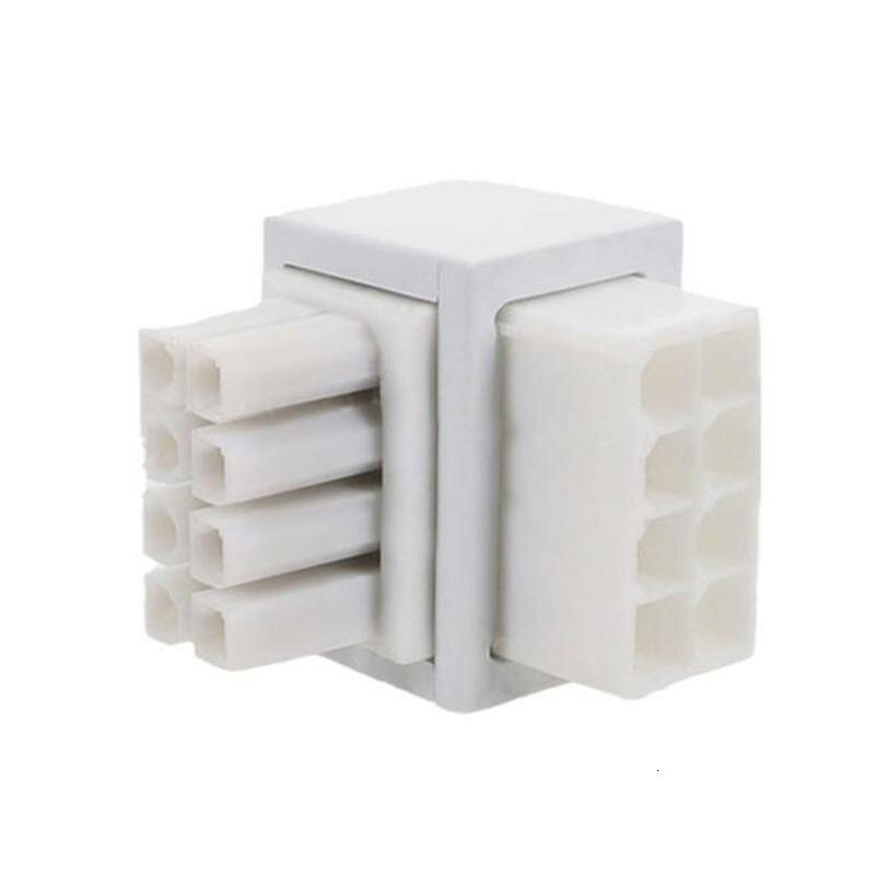 Угловой адаптер 8Pin женский на 90 градусов, Белый