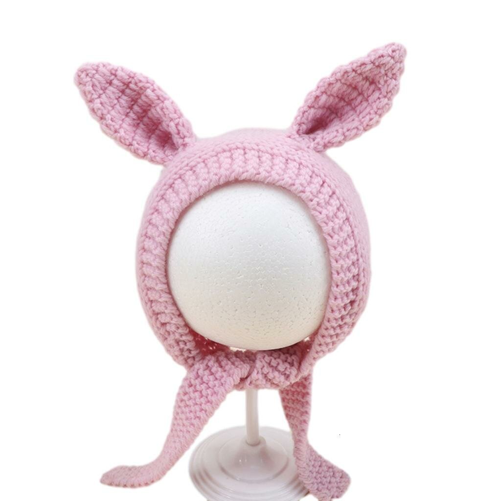 Шапка с ушками для взрослых и подростков, Розовый