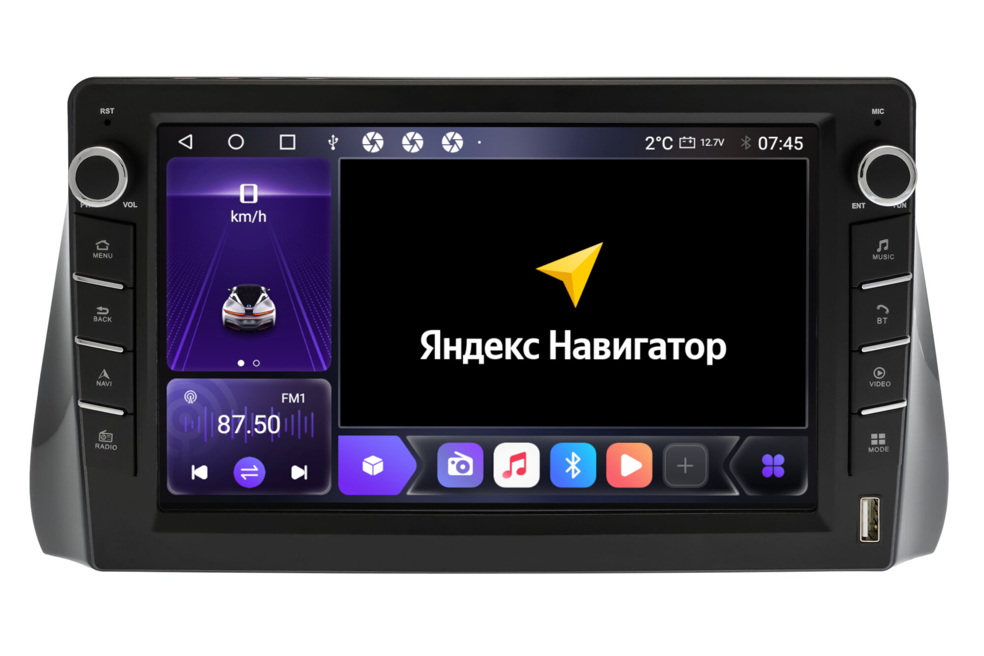 Магнитола Toyota Prius 2018 - 2023 / 10 дюймов с кнопками, 4/64GB, 8 ядер, DSP, 4G, Android 10 / Wide Media