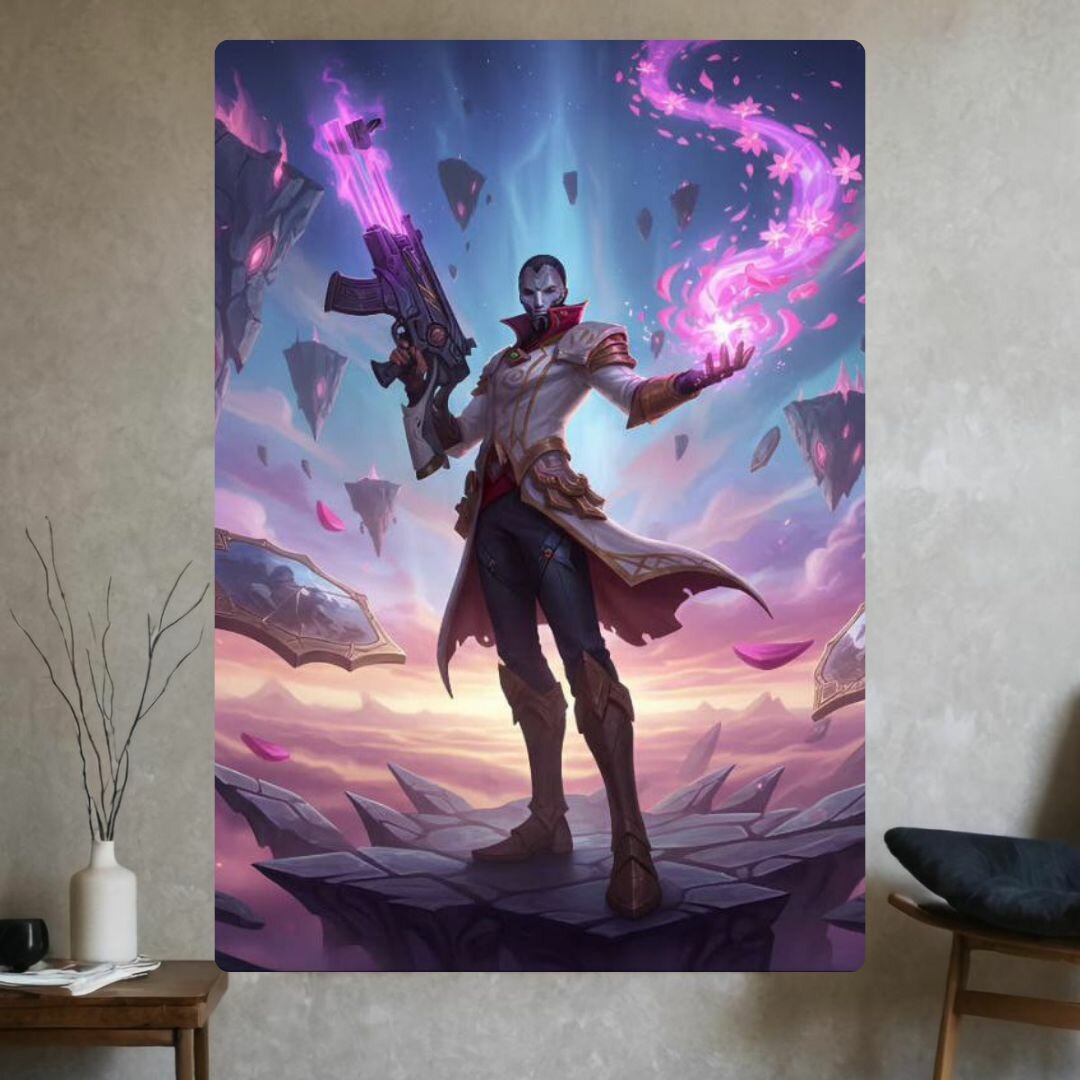 Картина на металле (League of Legends), Джин, 20*30см
