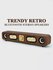 TRENDY RETRO Bluetooth Stereo Speakers Wood Grain Computer Soundbar