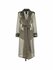 Пальто FEDERICA BASSI Sheer trench coat, размер 38, green
