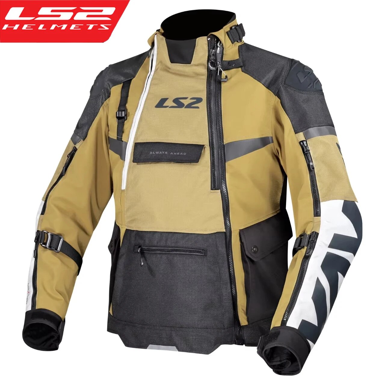 Мотокуртка и брюки LS2 X-MASTER: Зимний теплый водонепроницаемый комплект 3XL, MJ166-Black Yellow