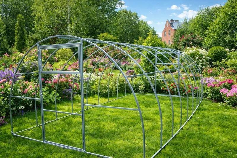 Каркас теплицы "Дачная" 3х6м/каркас 20х20 оцинкованный/без поликарбоната/ шаг дуги 0,65м/Завод Металлосфера