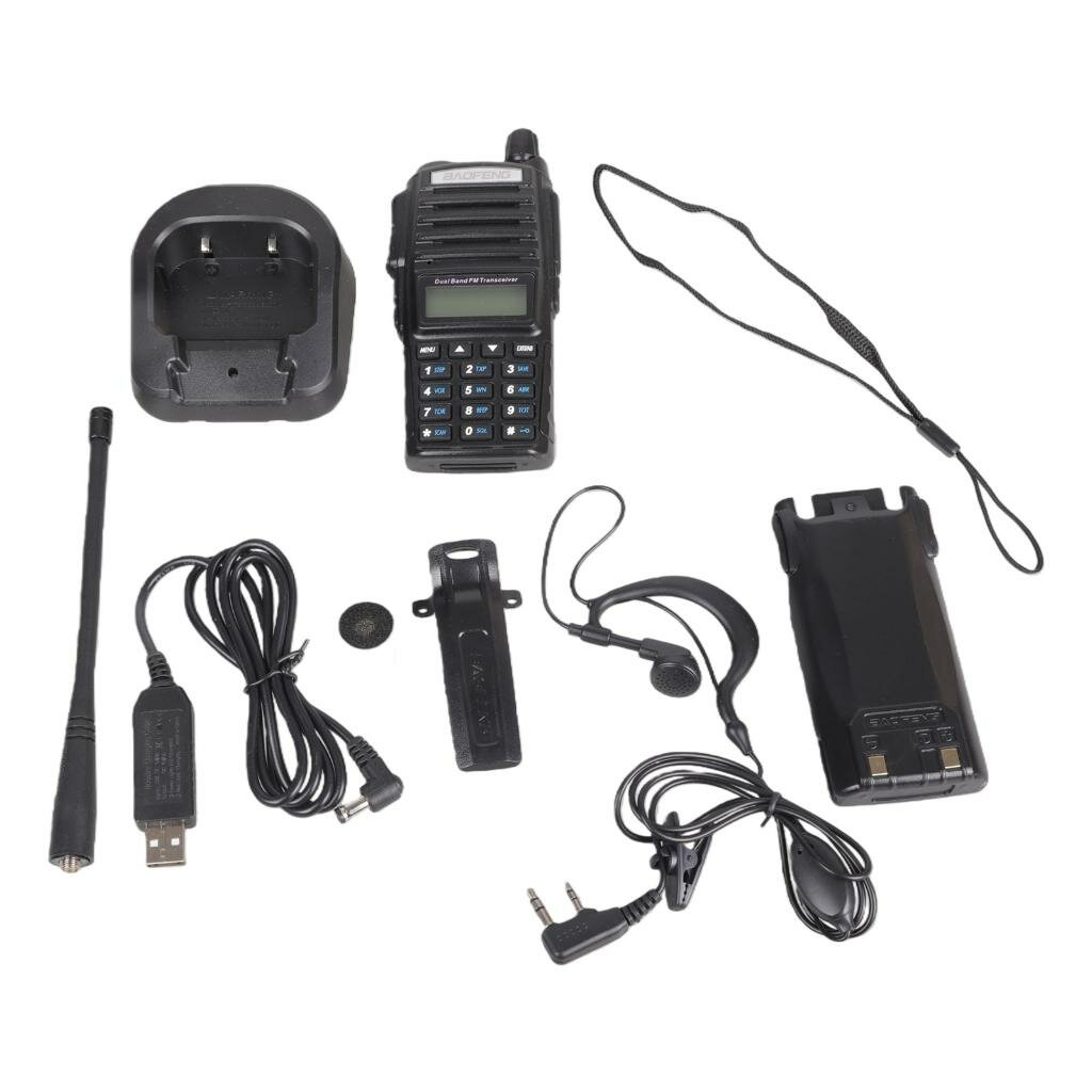Двусторонние радиостанции 2-диапазонные, USB-штекер 2 комплекта - 8 Вт с наушниками